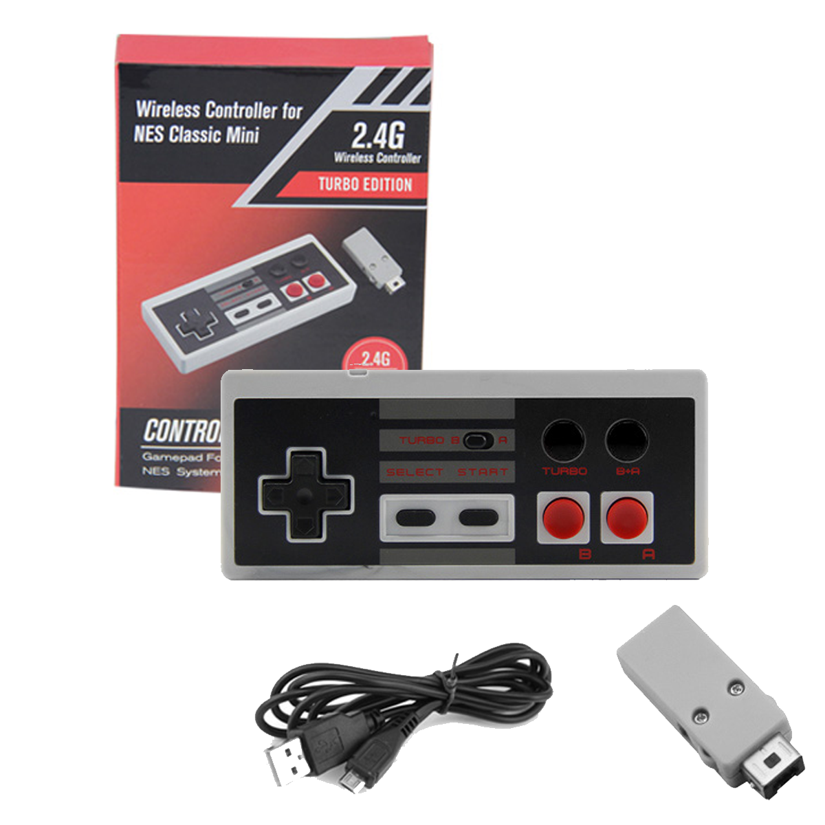 Control Nes Inalámbrico Wireless Consola Nes Classic Retro Turbo ...